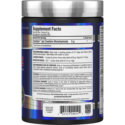 Allmax Creatine Monohydrate Powder | Pharmaceutical-Grade Strength ...